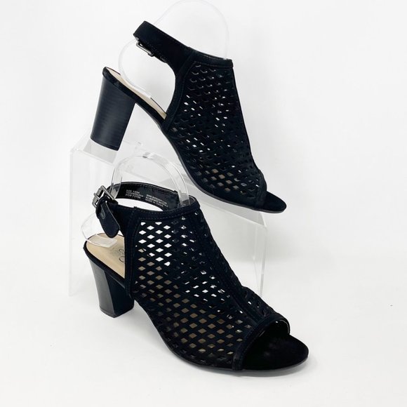 Jessica Cline | Shoes | Jessica Cline Womens Black Laser Cut Vegan ...